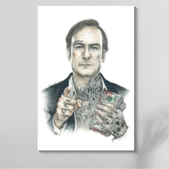 Inked Icons | Art | Euc Saul Goodman Better Call Saul Canvas Inked ...